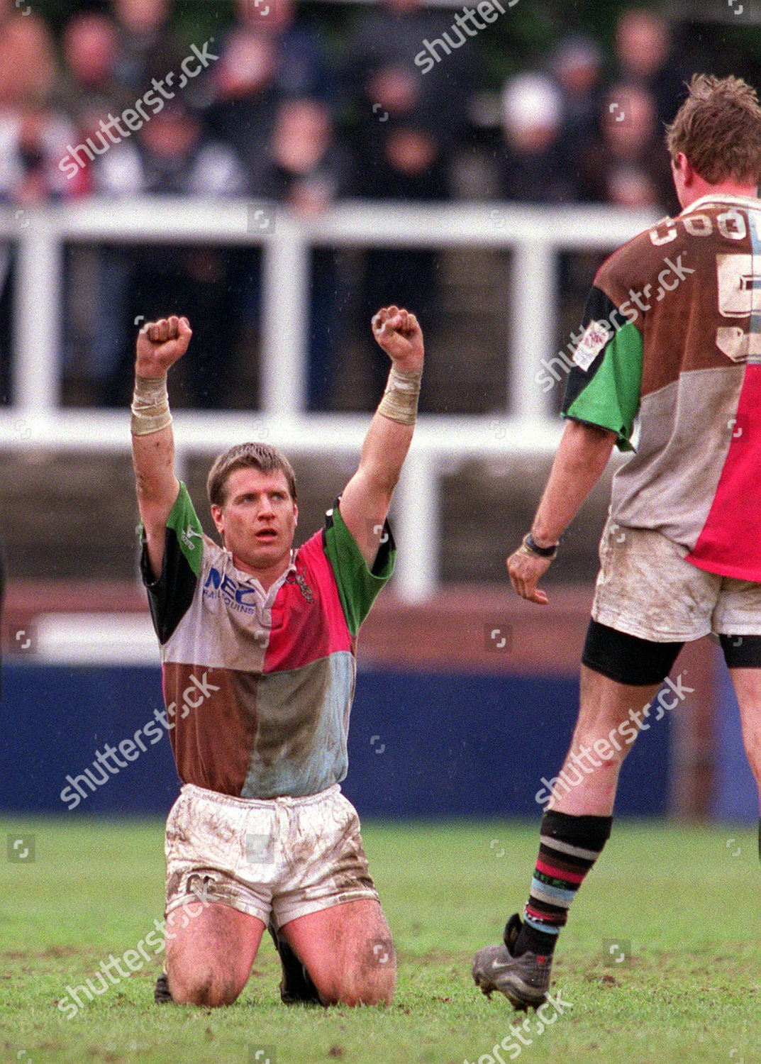 Craig Chalmers Celebrates Harlequins Victory Harlequins Editorial Stock ...