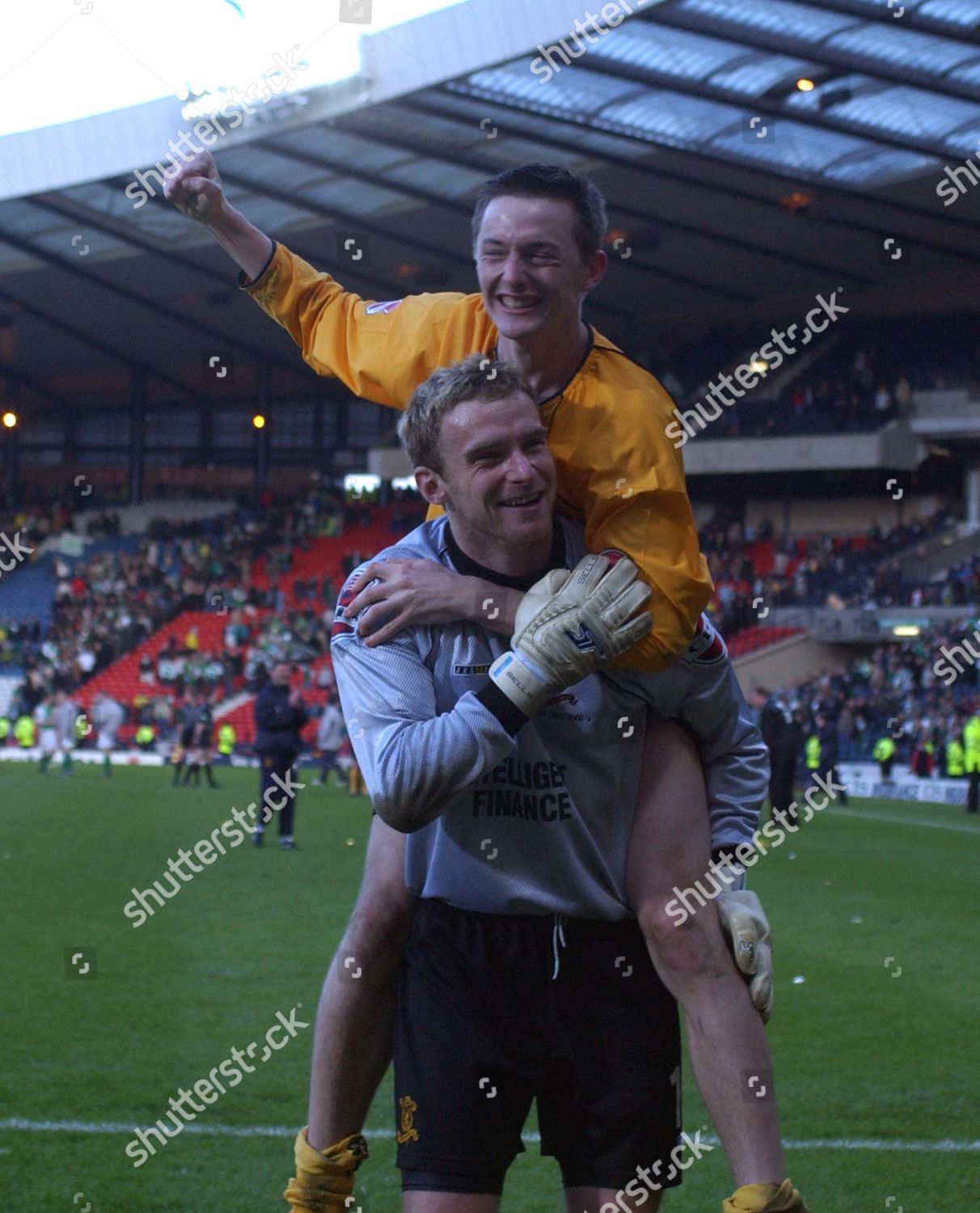 David Mcnamee Jumps Onto Back Roddy Editorial Stock Photo - Stock Image ...