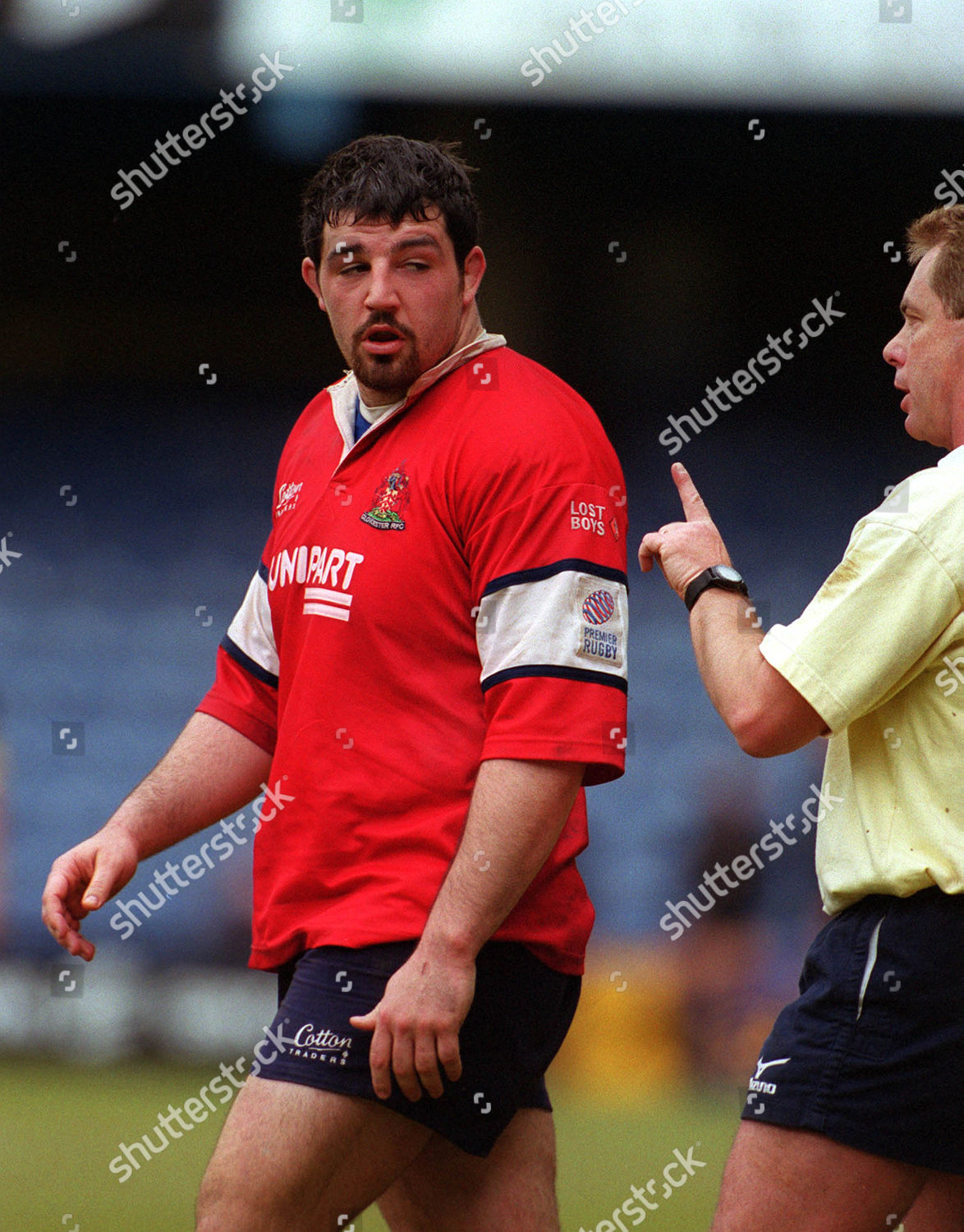 Olivier Azam Gloucester Referee Steve Lander Editorial Stock Photo ...
