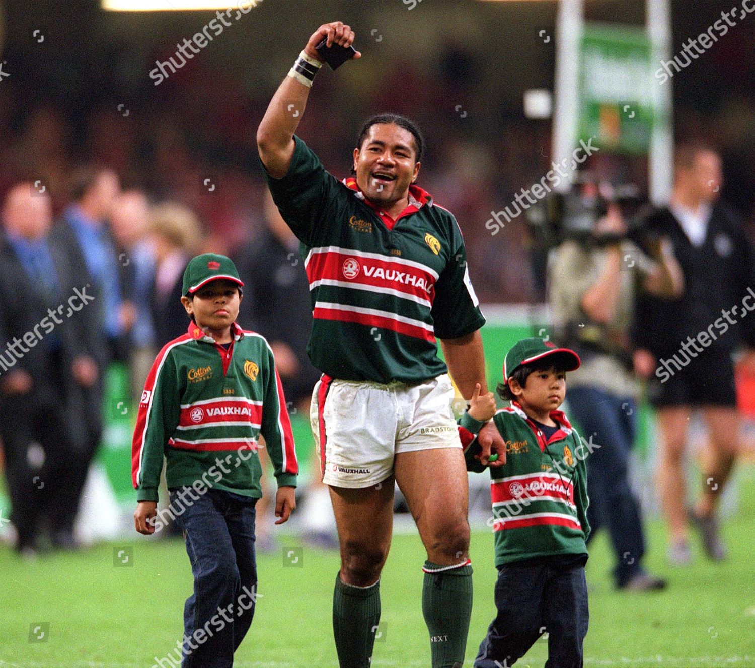 Freddie Tuilagi Leicester Celebrates After Game Editorial Stock Photo ...