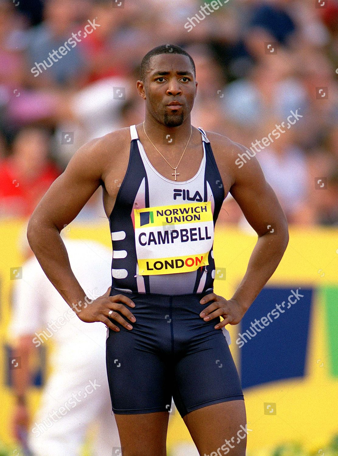Darren Campbell Gbr 100m Norwich Union Editorial Stock Photo - Stock ...