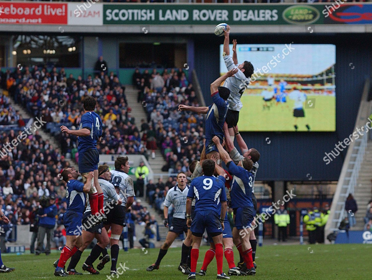 Scott Murray Scotland Wins Lineout Scotland Editorial Stock Photo ...