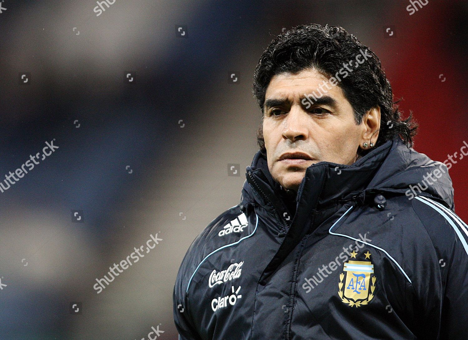 Argentinian Manager Diego Maradona Scotland V Editorial Stock Photo ...