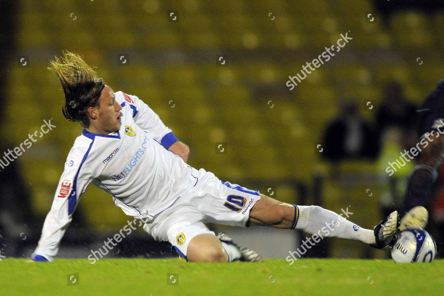 Luciano Becchio Leeds Dives Into Tackle Editorial Stock Photo - Stock ...