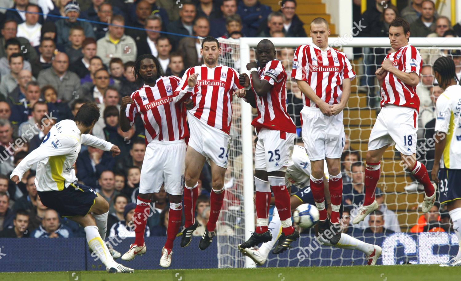 Football Left Right Tottenhams Jermaine Jenas Editorial Stock Photo ...