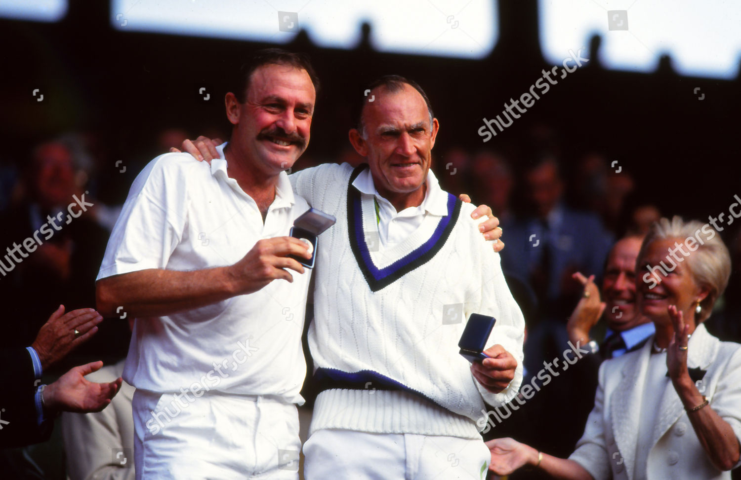 Tennis John Newcombe Tony Roche Celebrate Editorial Stock Photo - Stock ...