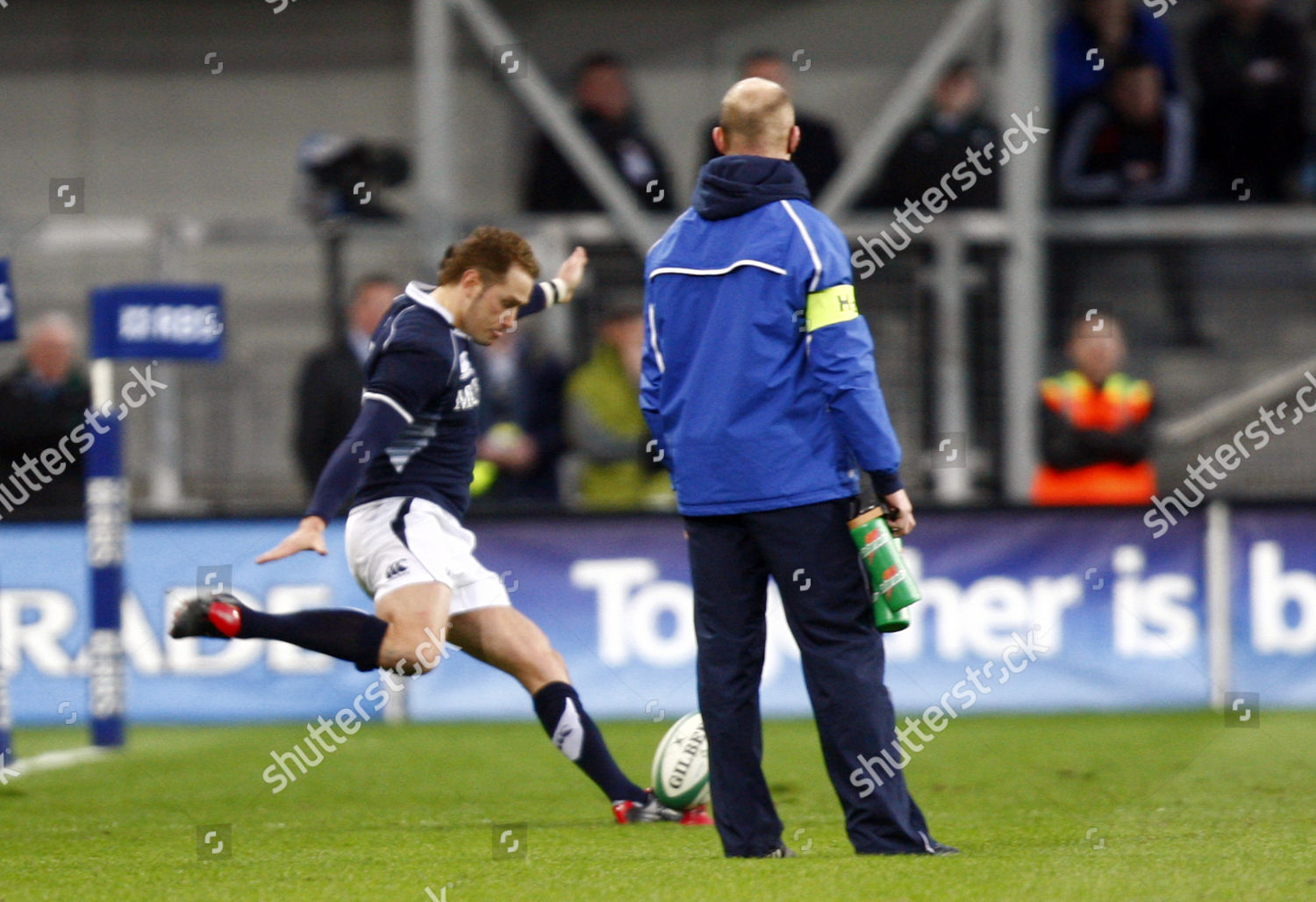 Rugby Dan Parks Scotland Glasgow Kicks Editorial Stock Photo - Stock ...