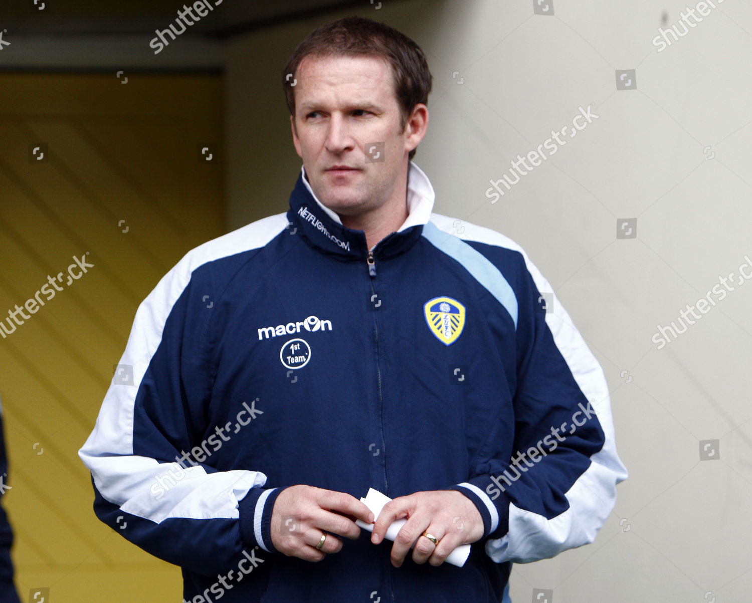 Football Simon Grayson Manager Leeds United Editorial Stock Photo ...