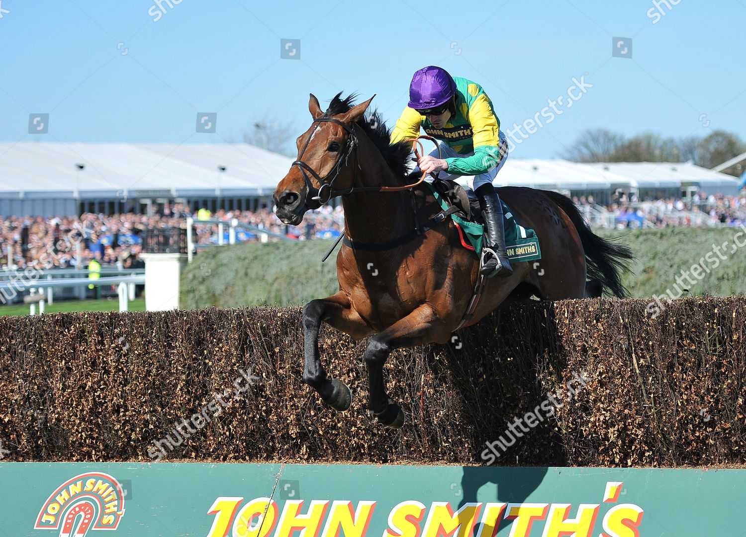 National Hunt Horse Racing Aintree Races Editorial Stock Photo - Stock ...