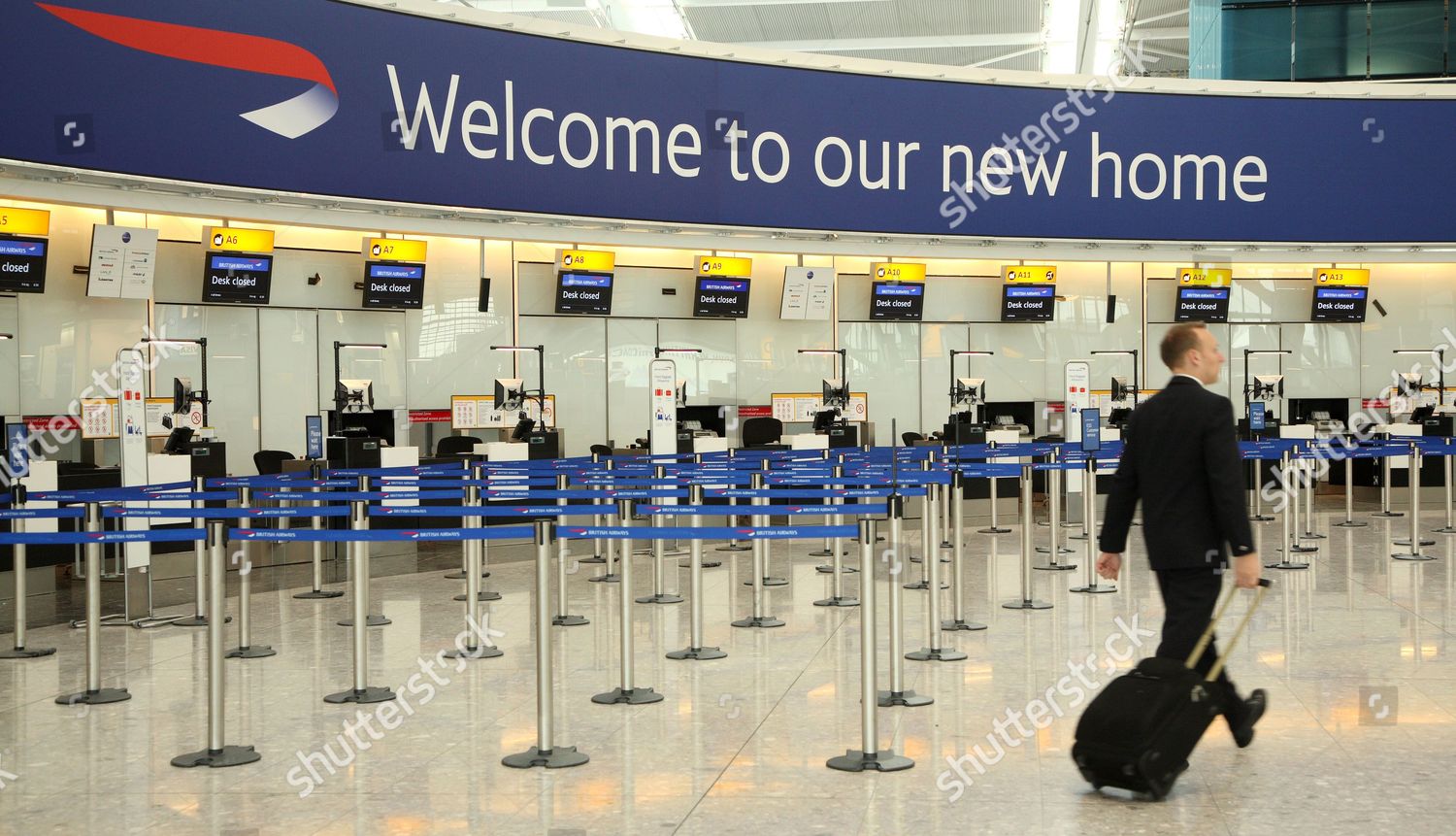 Empty Ba Check Desks Editorial Stock Photo - Stock Image | Shutterstock