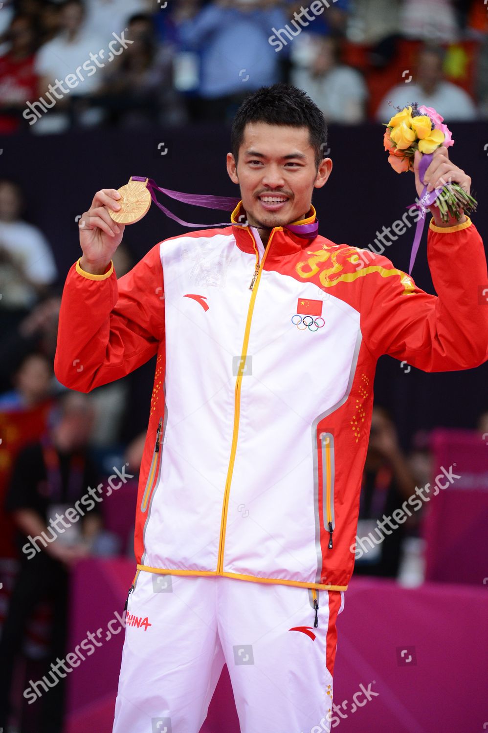 Lin Dan China Gold Medal Winner Editorial Stock Photo - Stock Image ...
