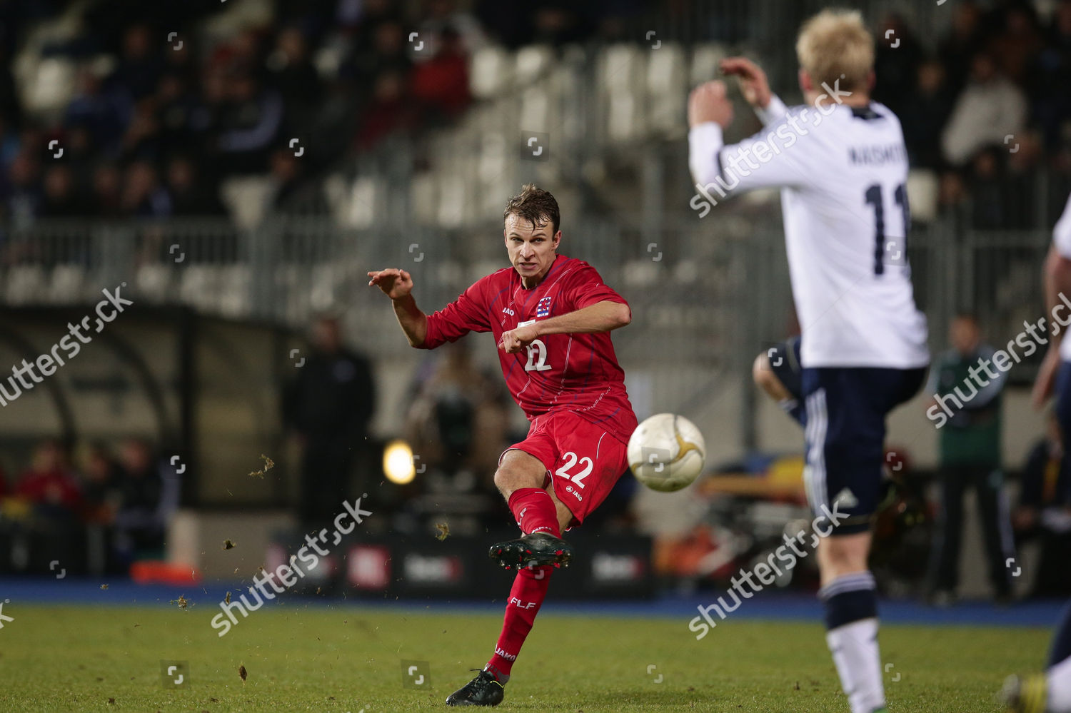 Lars Gerson Luxemburg 22 Beim Freistoss Editorial Stock Photo - Stock ...