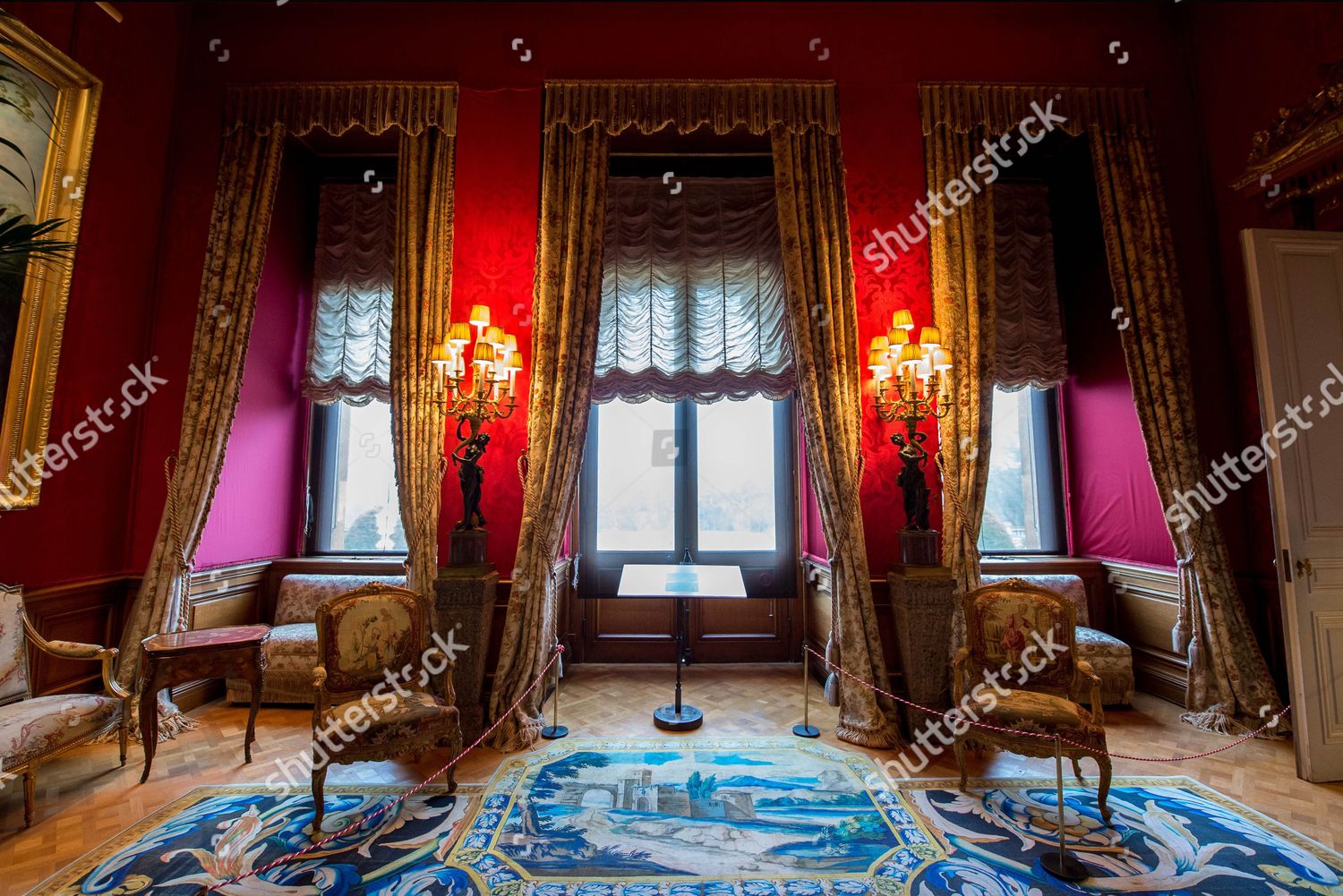Real Red Drawing Room Editorial Stock Photo - Stock Image | Shutterstock