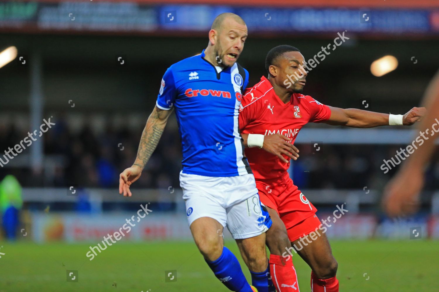 Keith Keane Challenges Jonathan Obika During Editorial Stock Photo ...