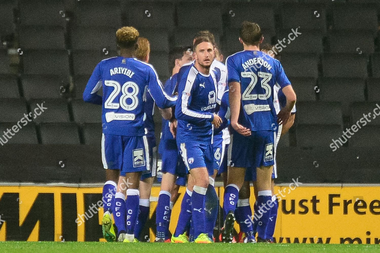 Chesterfield Players Players Celebrate Chesterfield Midfielder ...