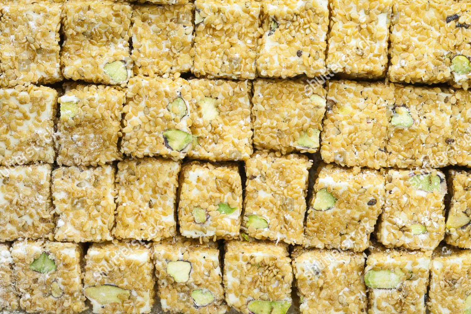 Typical Turkish Delights Sesame On Display Editorial Stock Photo ...