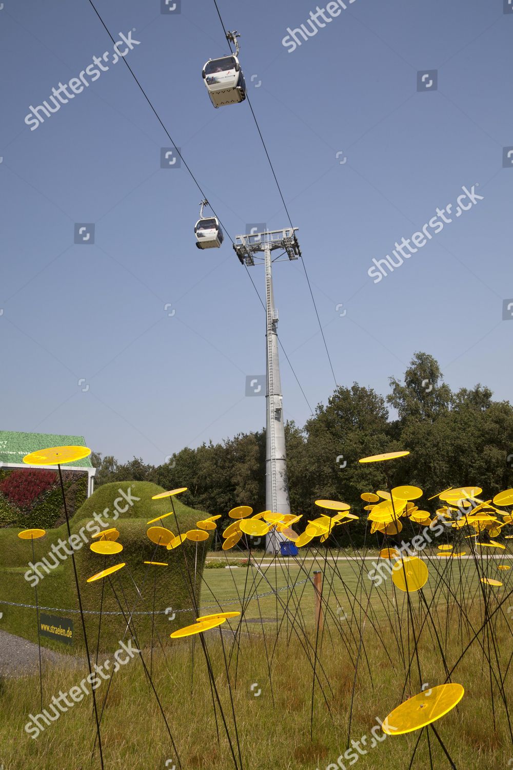 Cable Car Crossing Over Oranje Installation Editorial Stock Photo ...