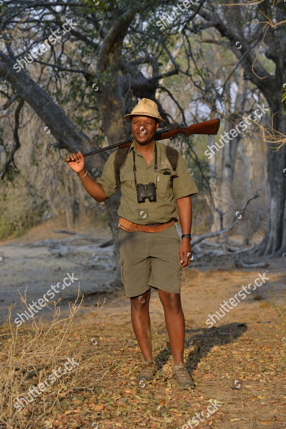 Armed Park Ranger Hiking Guide Mana Editorial Stock Photo - Stock Image ...