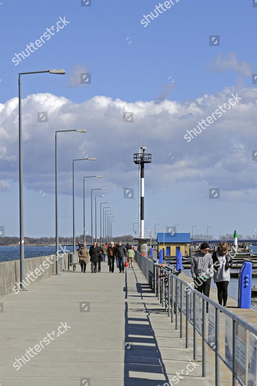 Tourists Walking On Pier Historic Port Editorial Stock Photo - Stock ...