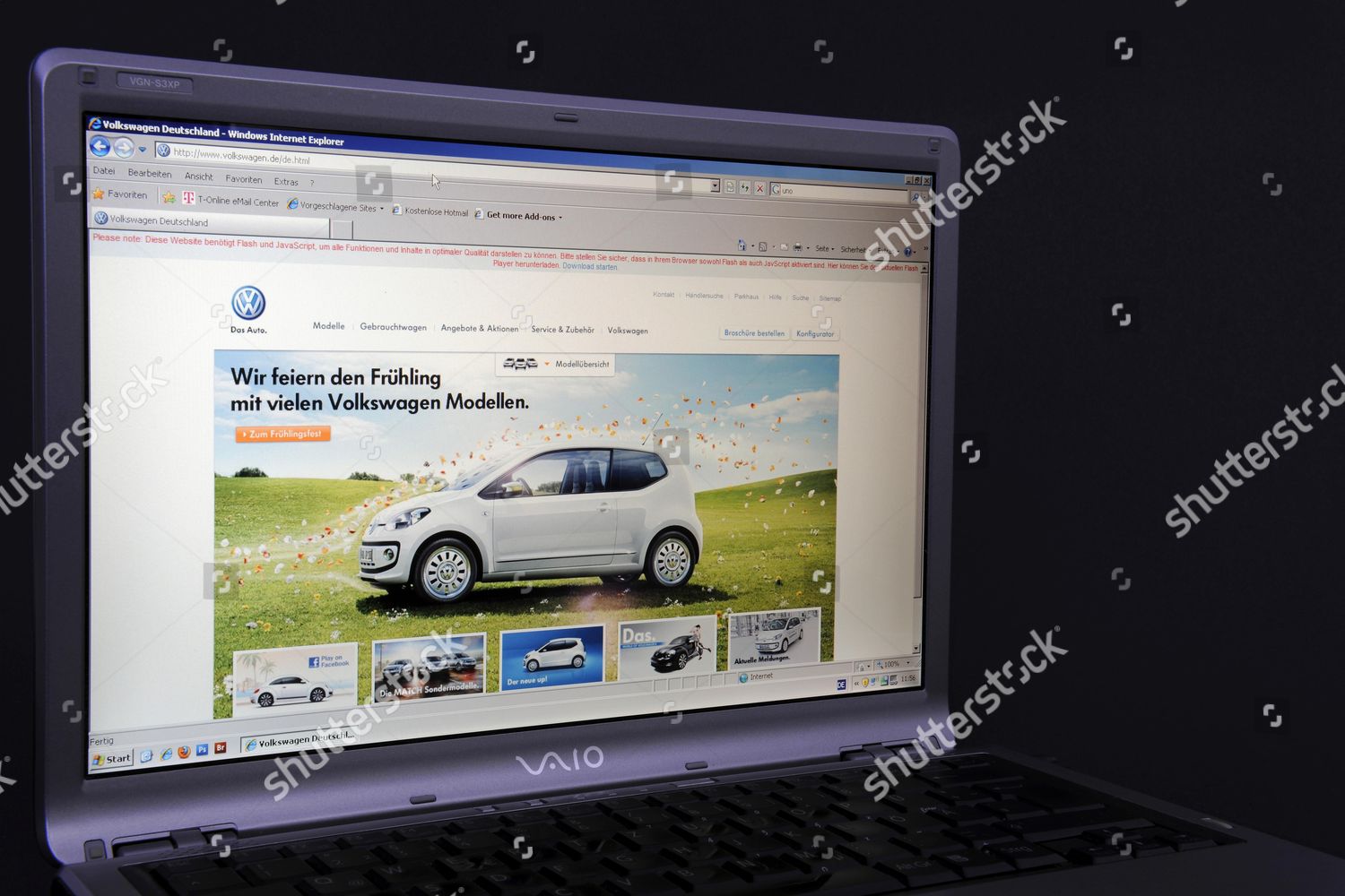 Website German Volkswagen Webpage On Screen Editorial Stock Photo ...