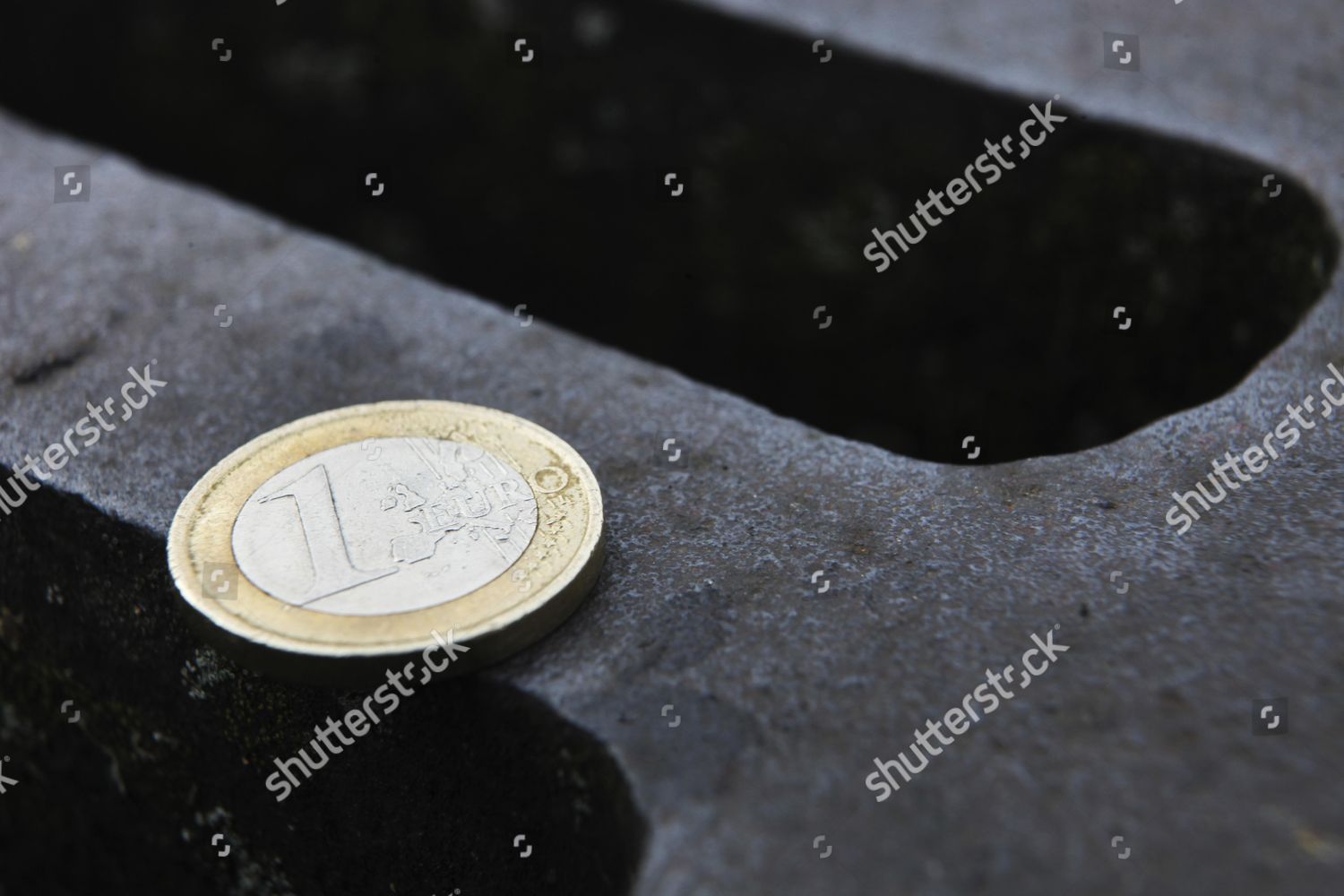 Euro Coin Drain Editorial Stock Photo - Stock Image | Shutterstock
