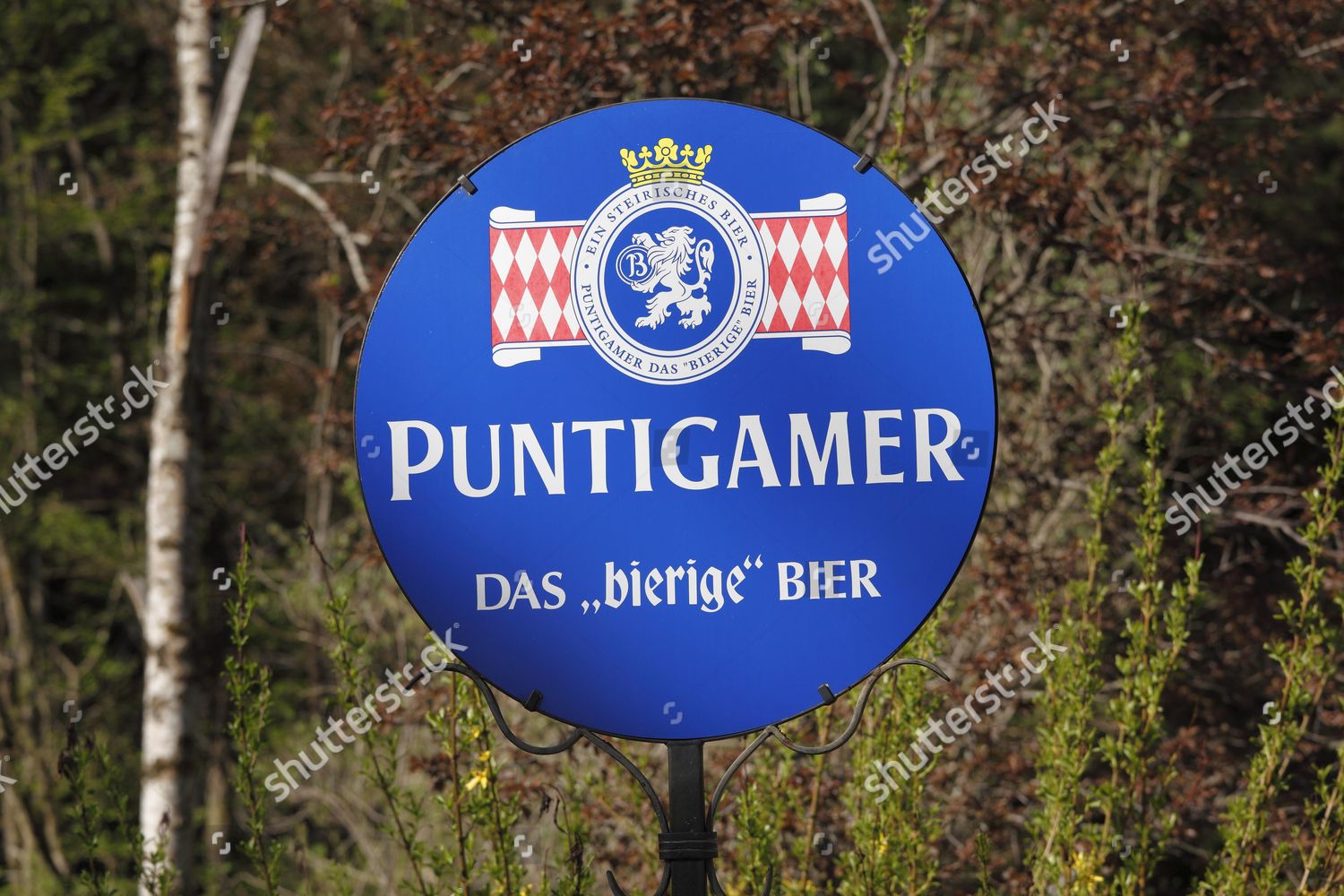 Sign Inscription Puntigamer Das Bierige Bier Editorial Stock Photo ...