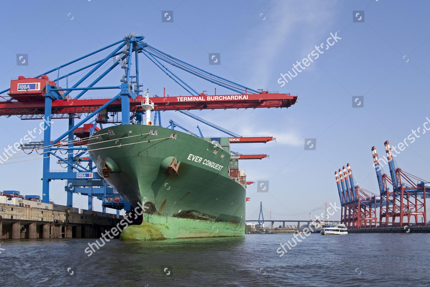 Burchardkai Container Terminal Port Hamburg Hamburg Editorial Stock ...