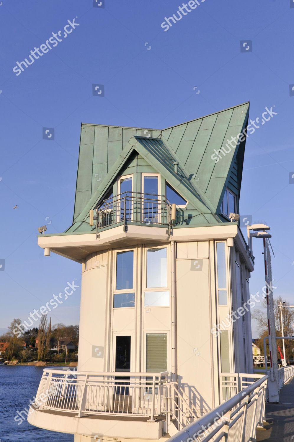 Wheelhouse Bascule Bridge Over Schlei River Editorial Stock Photo ...