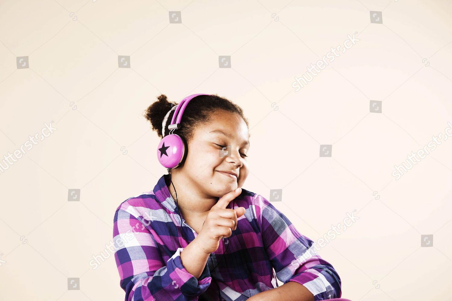 Model Released Girl Listening Cheerfully Music Editorial Stock Photo ...
