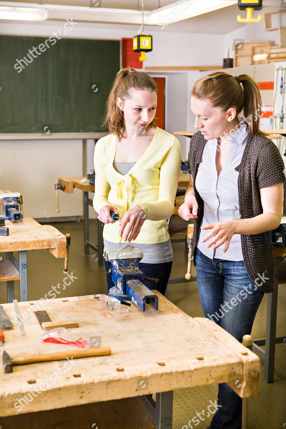 Model Released Young Female Teacher Schoolgirl Editorial Stock Photo ...