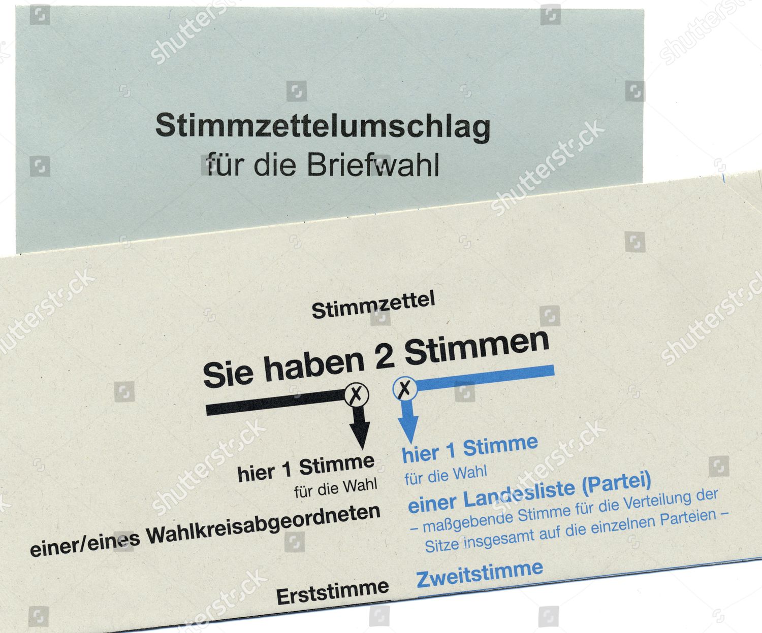 Postal Ballot Paper Ballot Paper Federal Editorial Stock Photo - Stock ...