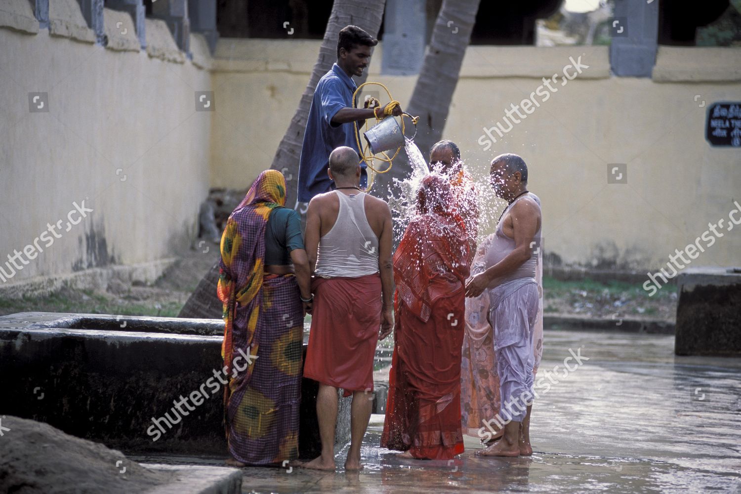 Pilgrims Washing Ritual 22 Stations Around Editorial Stock Photo ...
