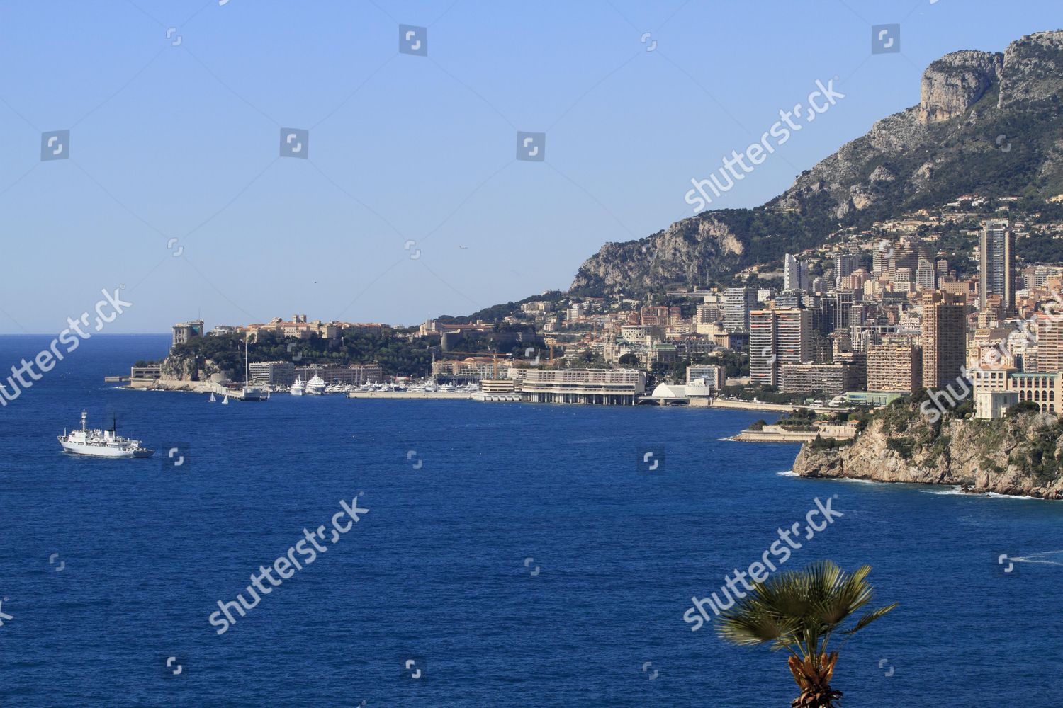 Principality Monaco Seen Roquebrune Cap Martin Editorial Stock Photo ...