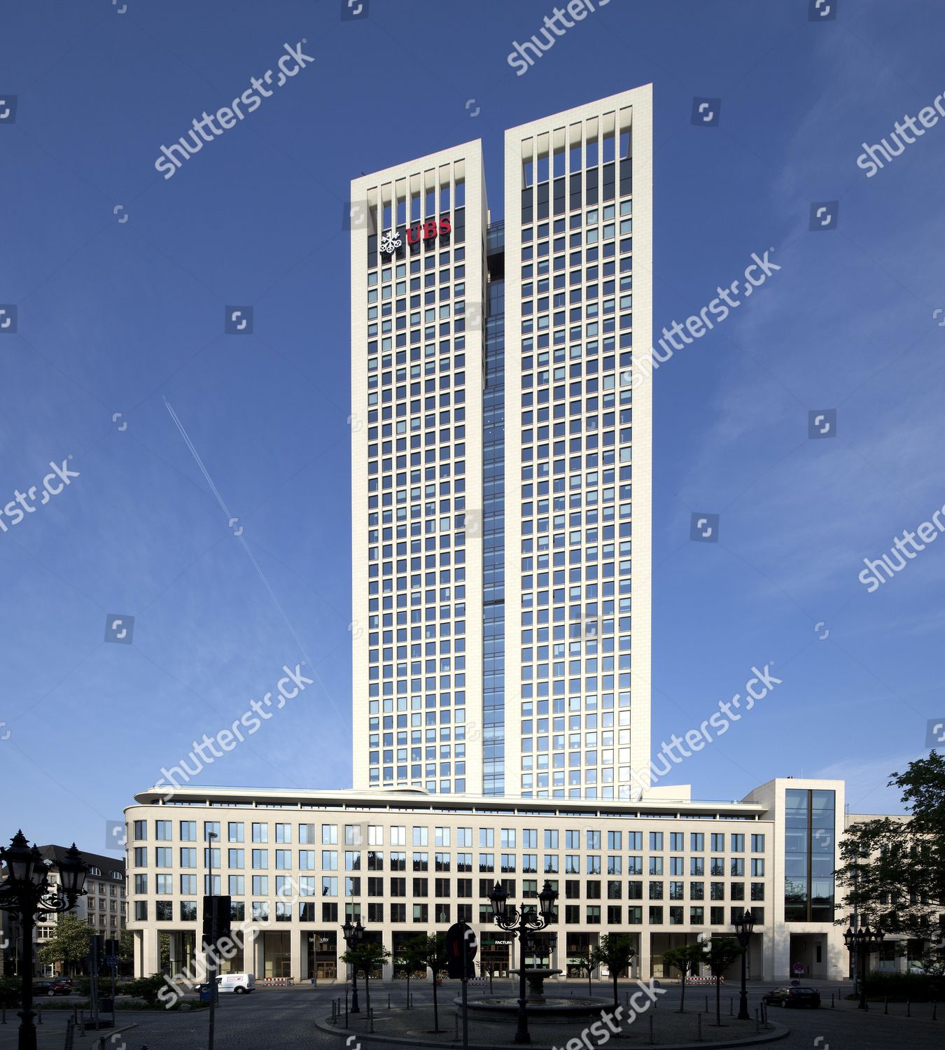 Opernturm Office Tower Opernplatz Square Frankfurt Editorial Stock ...