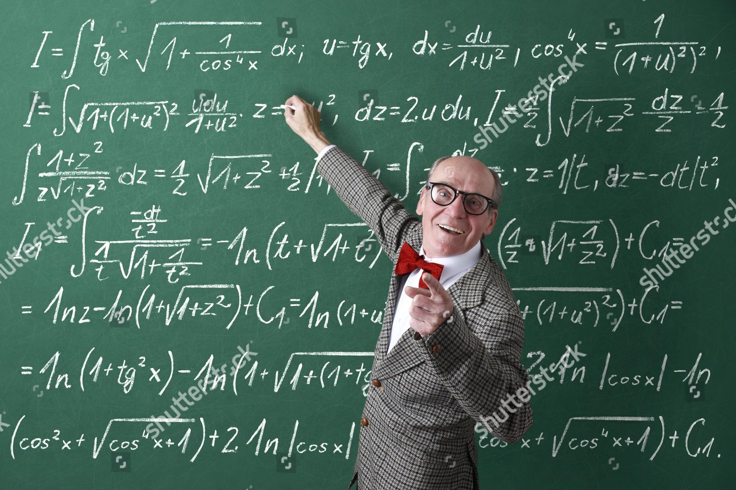 Model Released Professor Teacher Blackboard Mathematic Editorial Stock ...