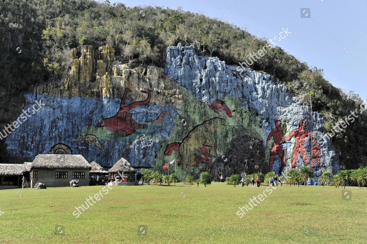 Mural De La Prehistoria Prehistoric Wall Editorial Stock Photo - Stock ...