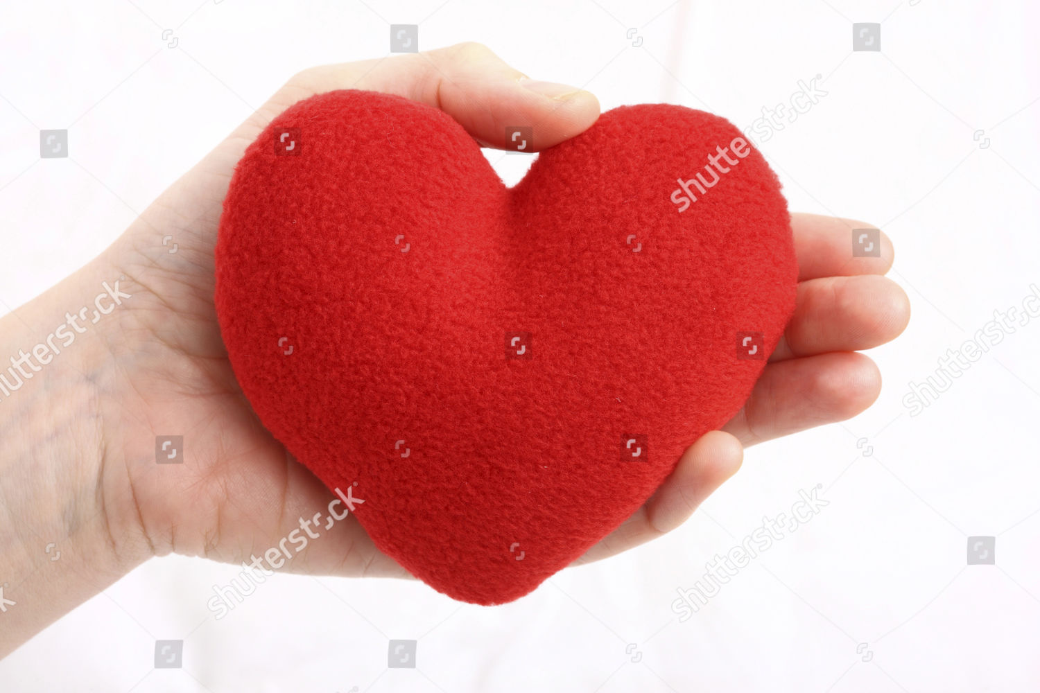 Model Released Hand Holding Red Heart Editorial Stock Photo - Stock ...