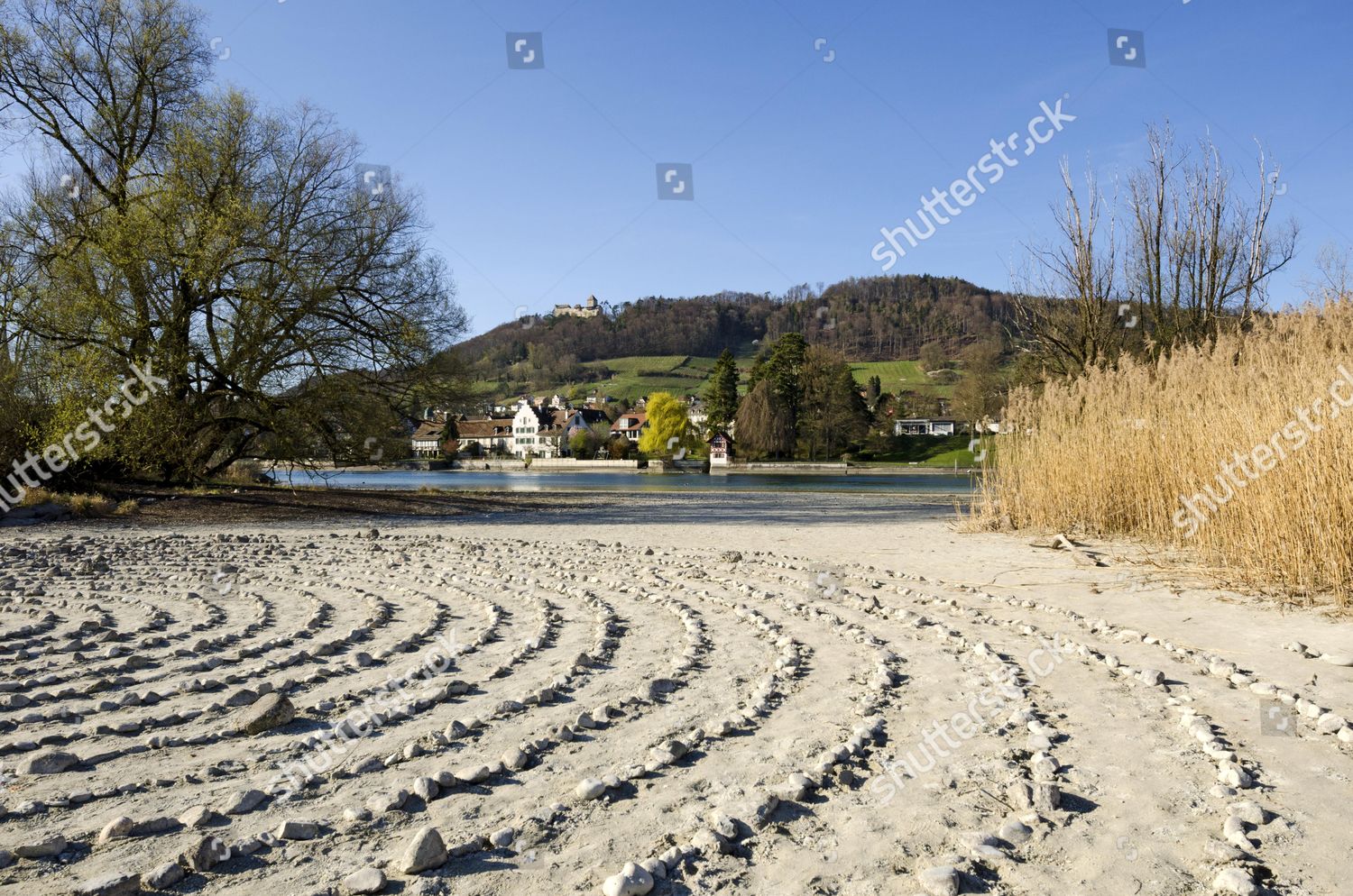 Stone Labyrinth On Werd Island Can Editorial Stock Photo - Stock Image ...