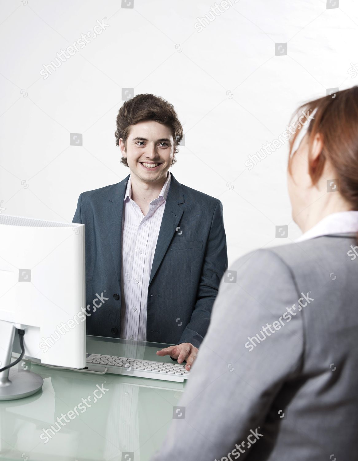 Model Released Young Manager Office Talking Editorial Stock Photo ...