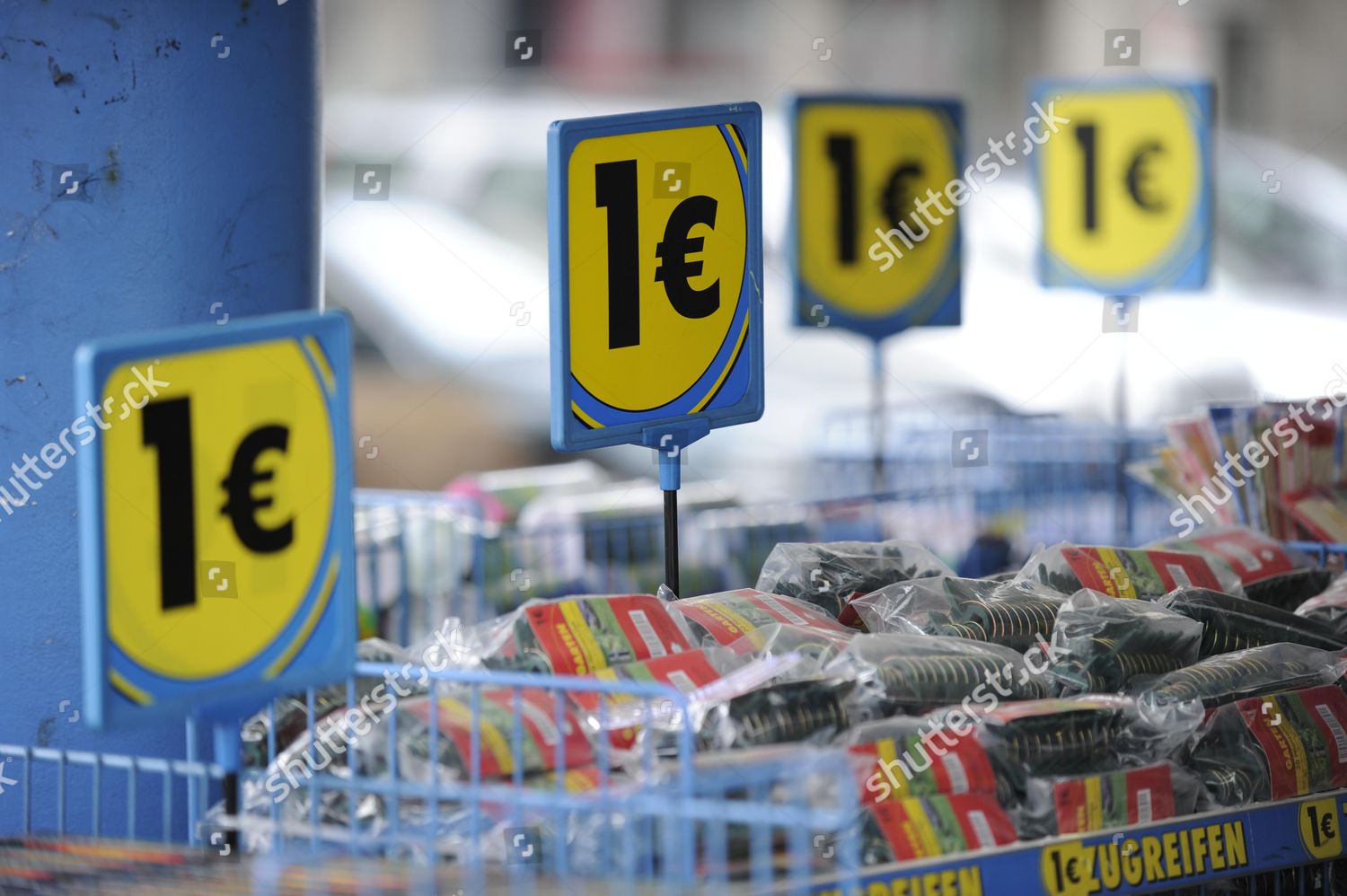 1 Euro Price Tags Thrift Store Editorial Stock Photo - Stock Image ...