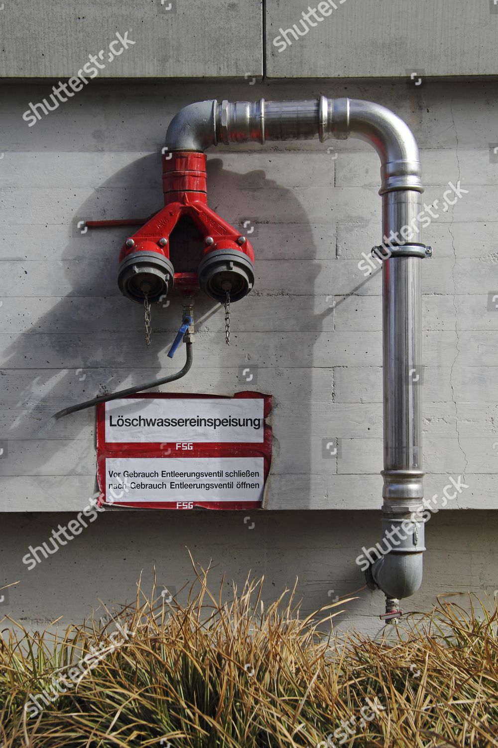 Firefighters Water Supply Sign Device District Editorial Stock Photo ...