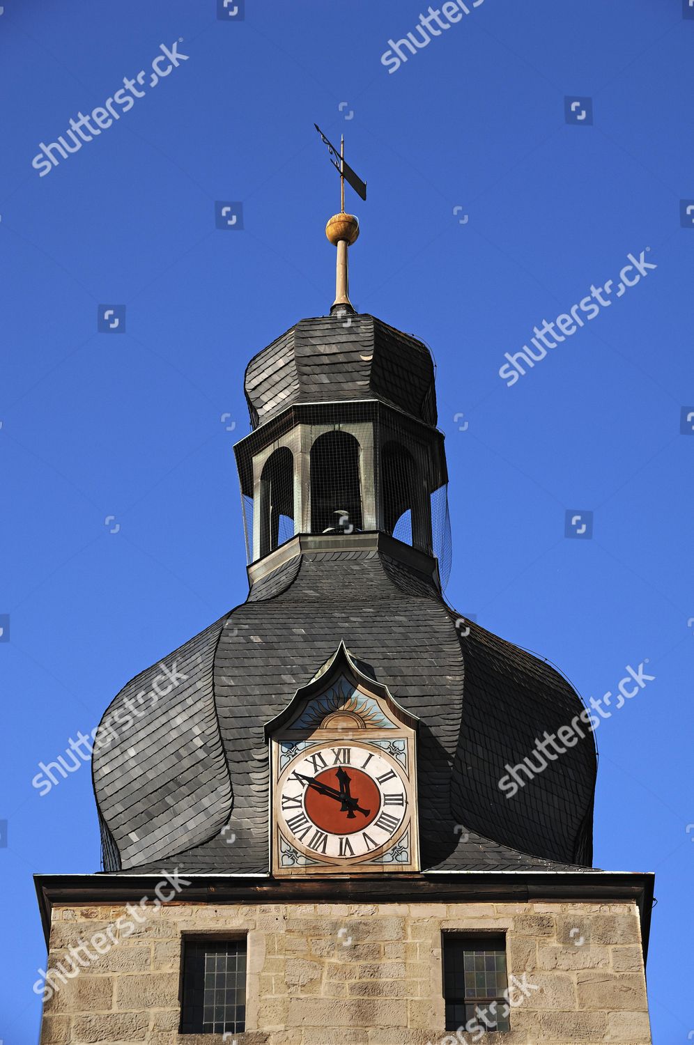 Judentor Jews Gate Tower 1721 Coburg Editorial Stock Photo - Stock ...