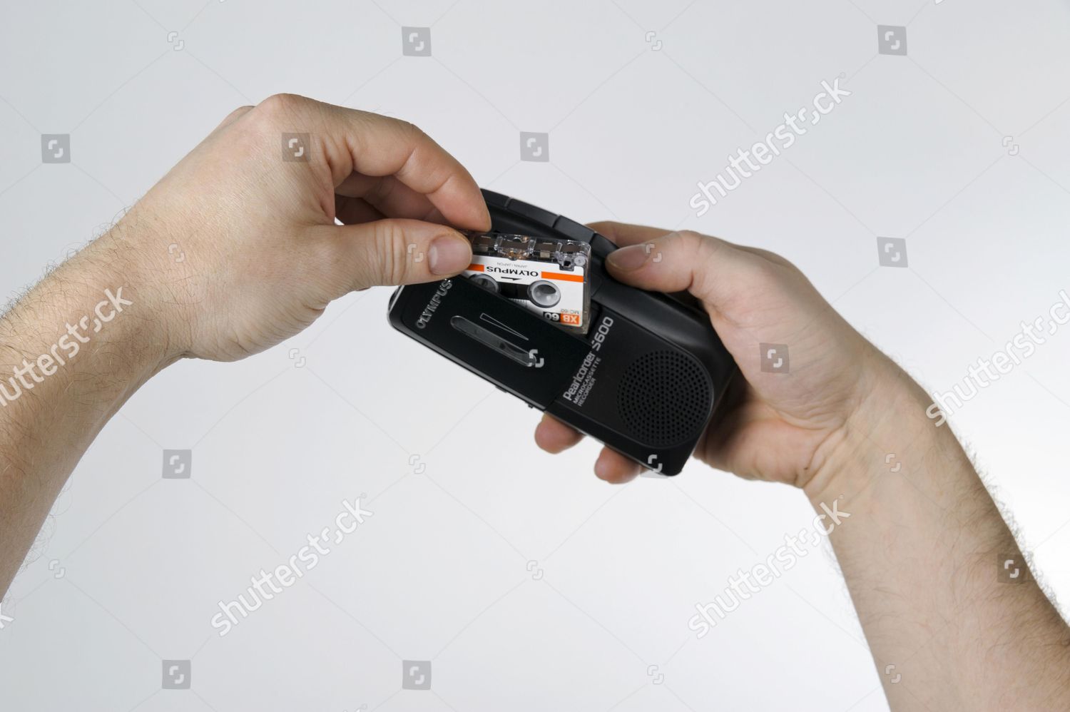 Model Released Hands Holding Dictating Machine Editorial Stock Photo ...