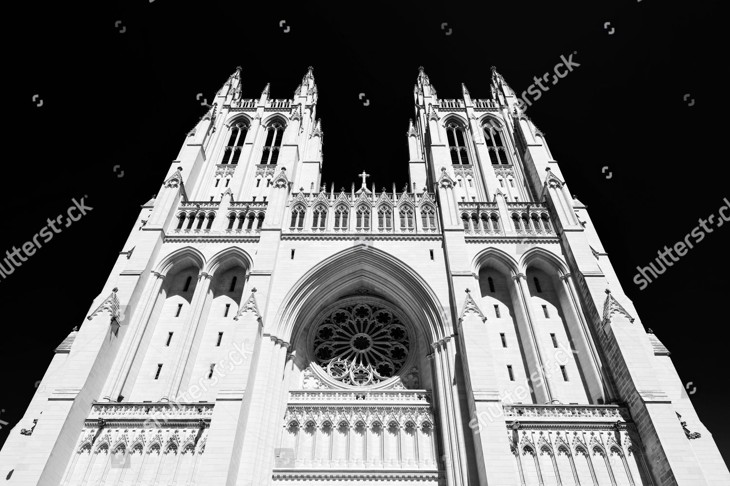Black White Image West Facade Western Editorial Stock Photo - Stock ...