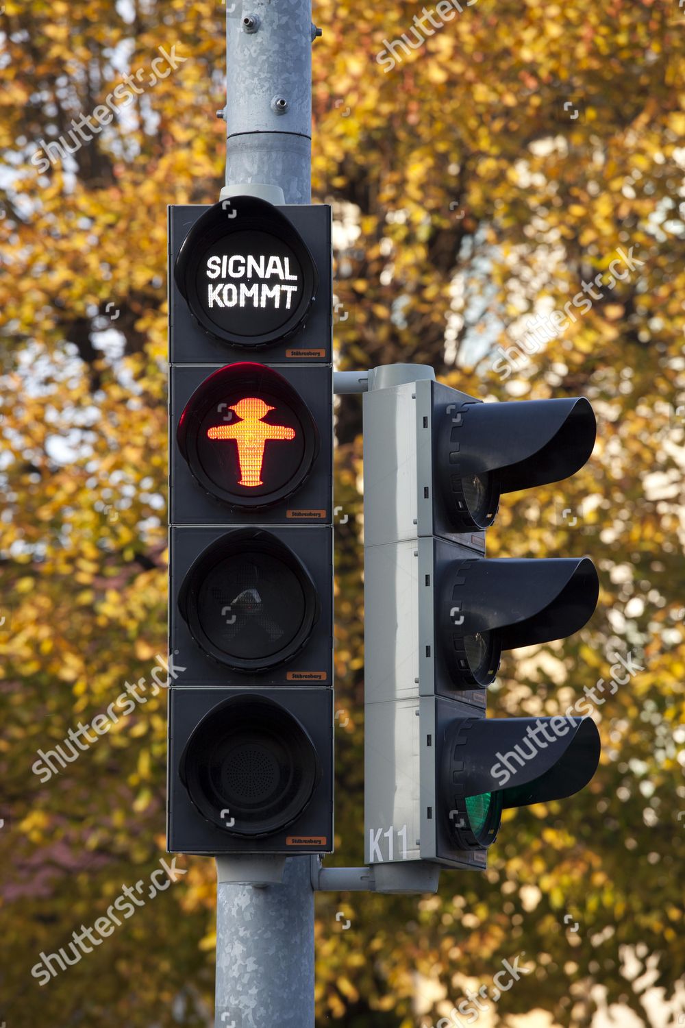 Traffic Lights Little Red Traffic Light Editorial Stock Photo - Stock ...