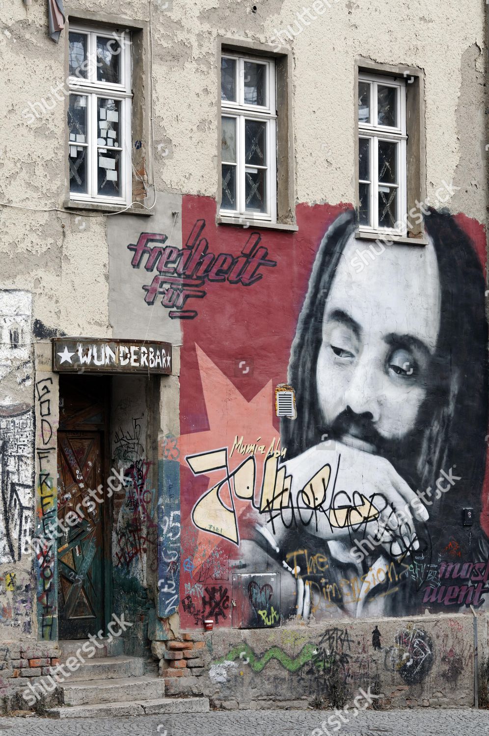 Condemned Building Historic District Painted Graffiti Editorial Stock ...
