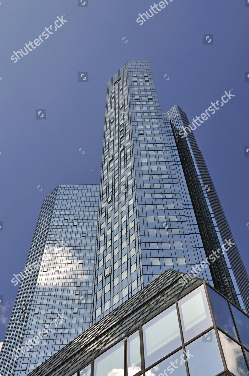 Highrise Building Headquarters Deutsche Bank Financial Editorial Stock ...