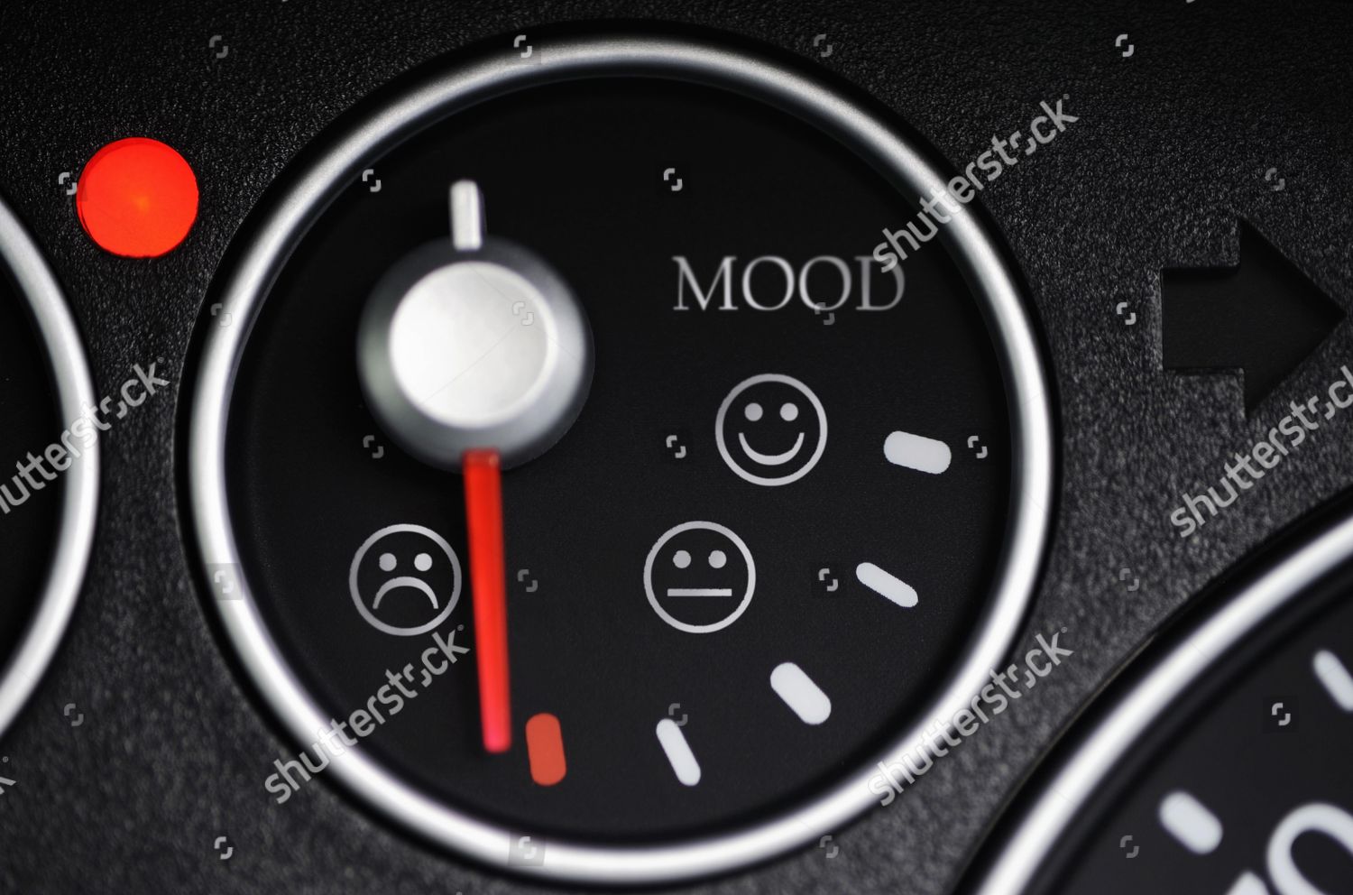 Fuel Gauge Smiley Faces Lettering Mood Editorial Stock Photo - Stock ...