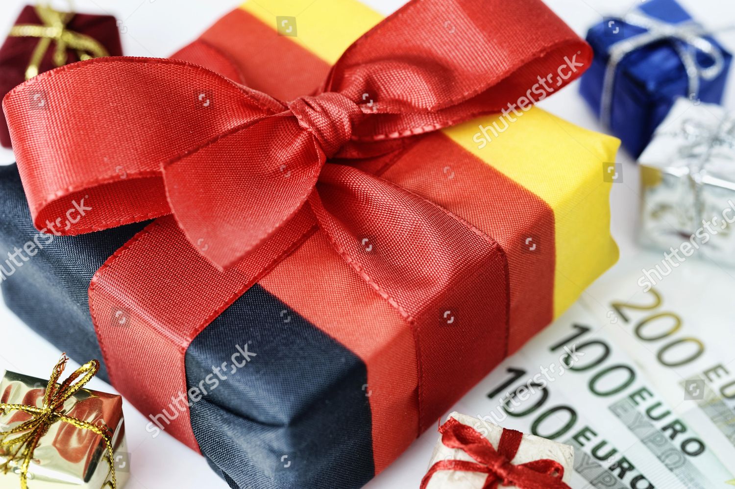 Present Wrapped German National Colours Euro Editorial Stock Photo ...
