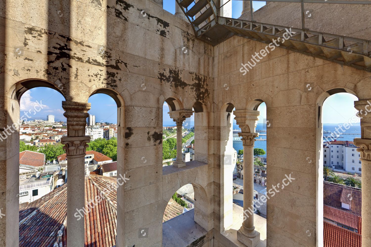 Open Colonnade Campanile Split Cathedral Looking Editorial Stock Photo ...